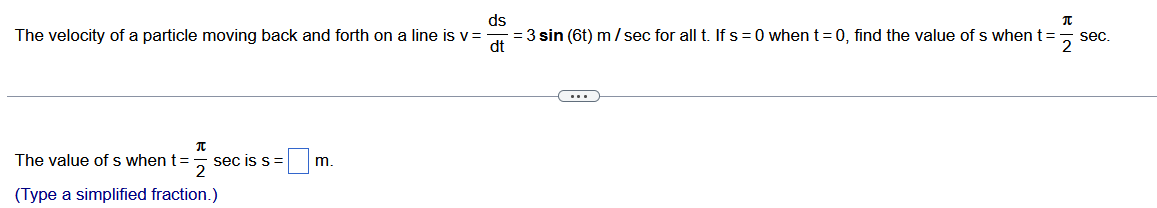 Solved The velocity of a particle moving back and forth on a | Chegg.com