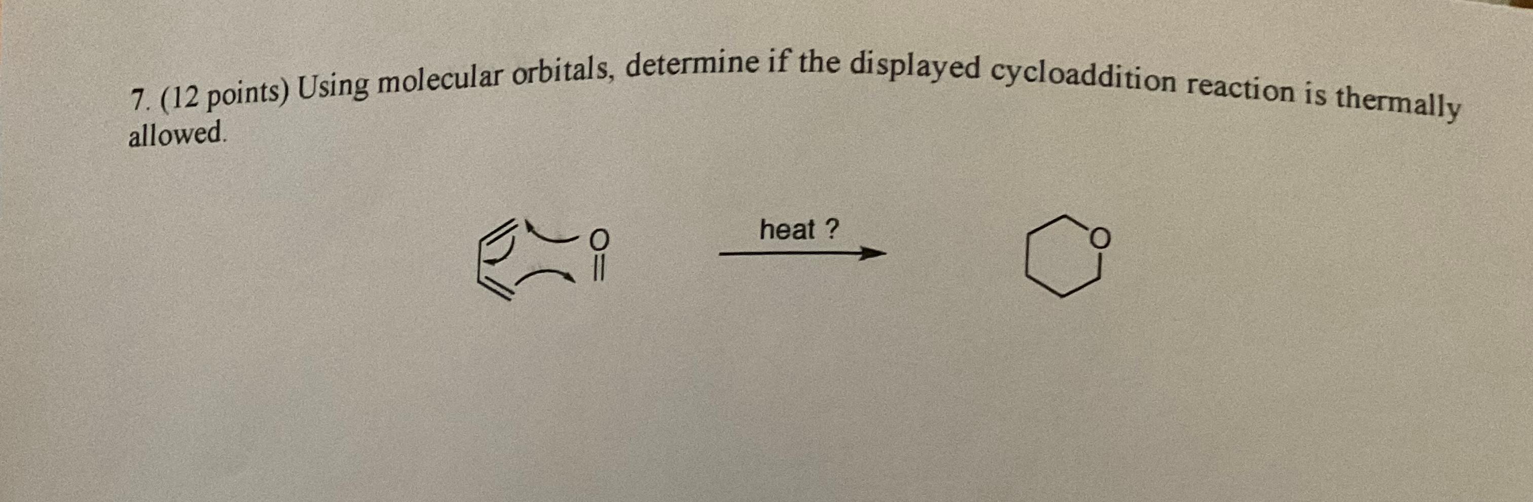 Solved 7. (12 points) Using molecular orbitals, determine if | Chegg.com Solved 7. (12 points) Using molecular orbitals, determine if | Chegg.com