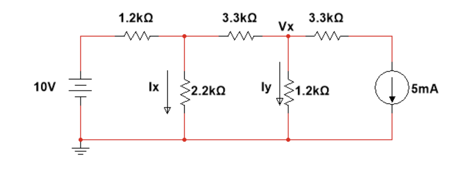 Solved Find the voltage before the 5ma current source | Chegg.com