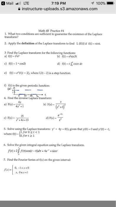 Solved 7:19 PM instructure-uploads.s3.amazonaws.com Mail LTE | Chegg.com