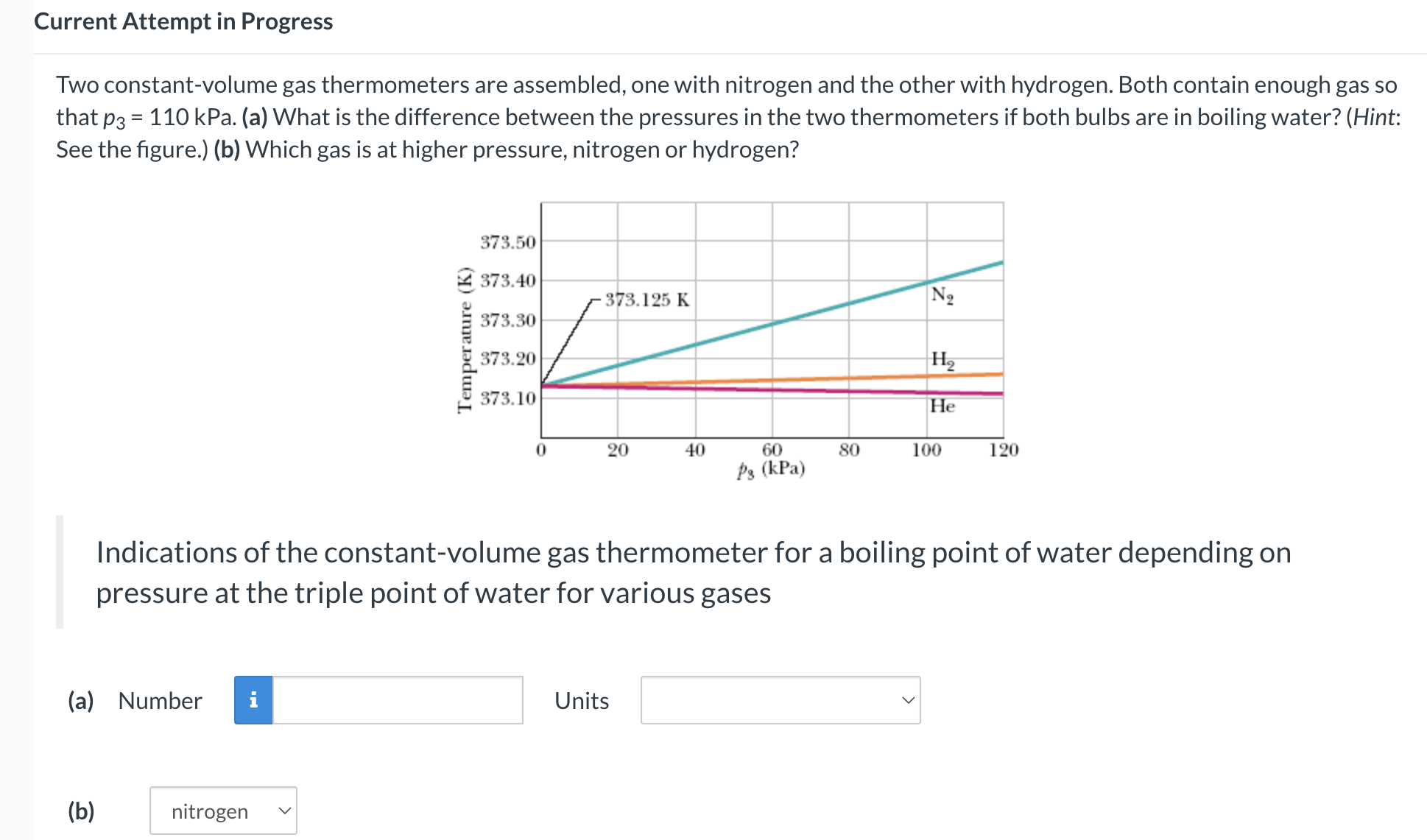 Solved Current Attempt in ProgressTwo constant-volume gas | Chegg.com