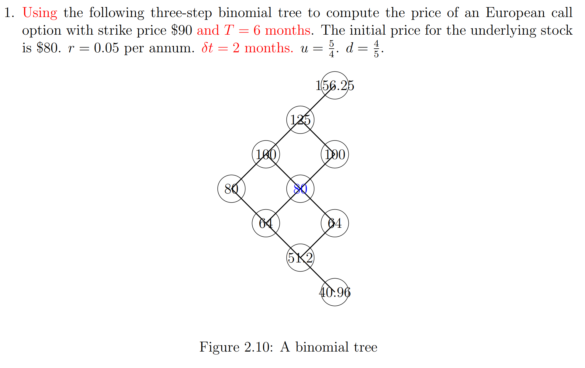 Solved 1. Using the following three-step binomial tree to | Chegg.com Solved 1. Using the following three-step binomial tree to | Chegg.com