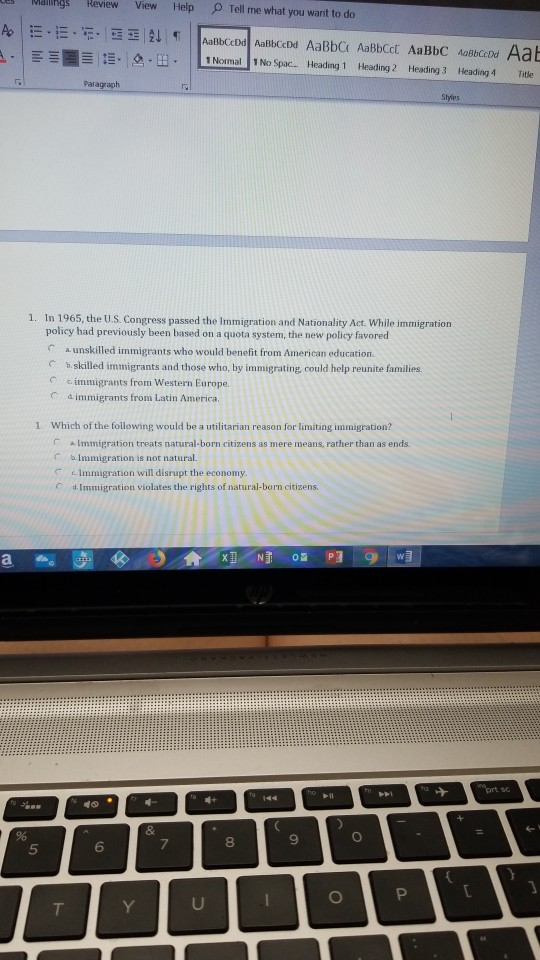 Solved Malling Review View Help Tell me what you want to do | Chegg.com