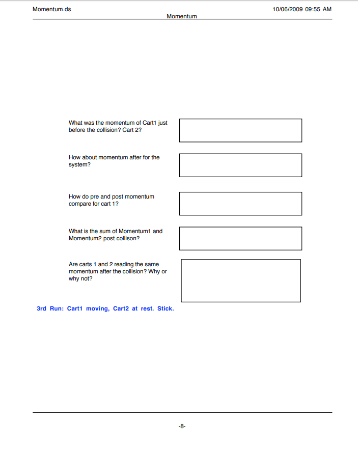 Solved Momentum.ds 10/06/2009 09:55 AM Momentum Momentum | Chegg.com