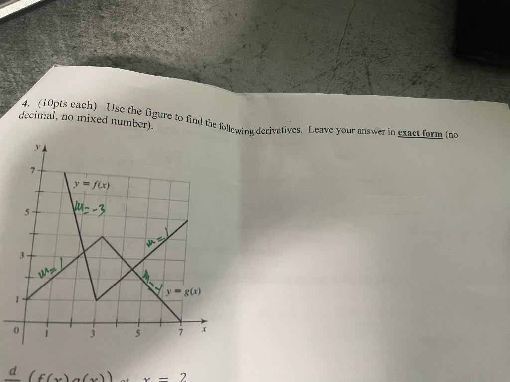 Solved 4. (10pts each) Use the figure to find the following | Chegg.com