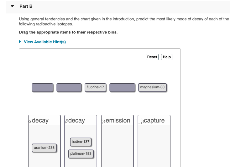 Solved Part B Using general tendencies and the chart given | Chegg.com