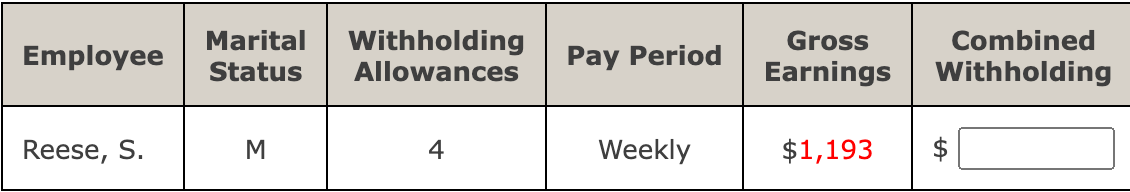 Solved Use the combined wage bracket tables, Exhibit 9-3 and | Chegg.com
