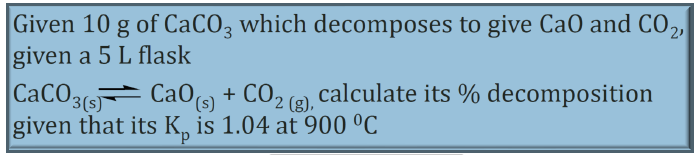 Solved Given 10g ﻿of CaCO3 ﻿which decomposes to give CaO and | Chegg.com