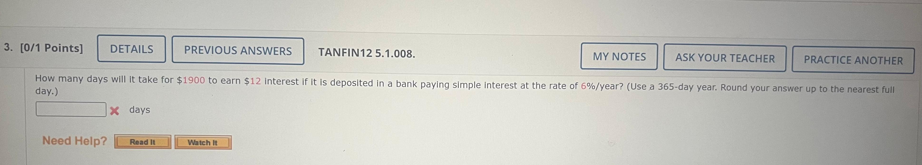 Solved day.) days | Chegg.com