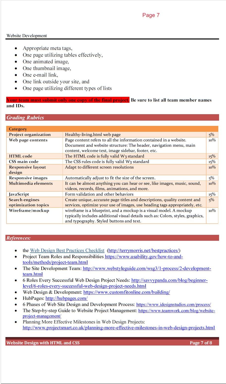 Solved Purpose This project is to design, develop, publish, | Chegg.com
