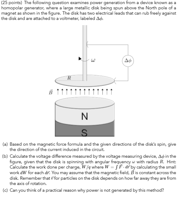 Solved (25 points) The following question examines power | Chegg.com