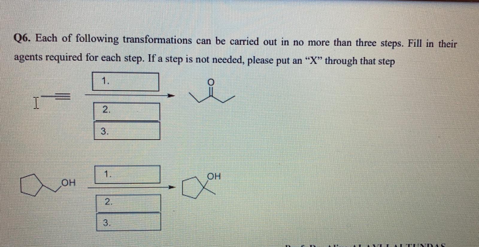 Solved Q6. Each of following transformations can be carried | Chegg.com