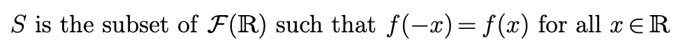 Determine if the indicated subset forms a subspace. | Chegg.com