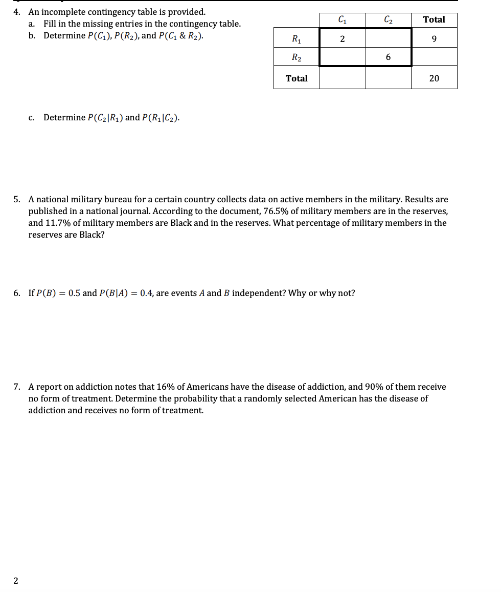 Solved 1. The following table provides a frequency | Chegg.com