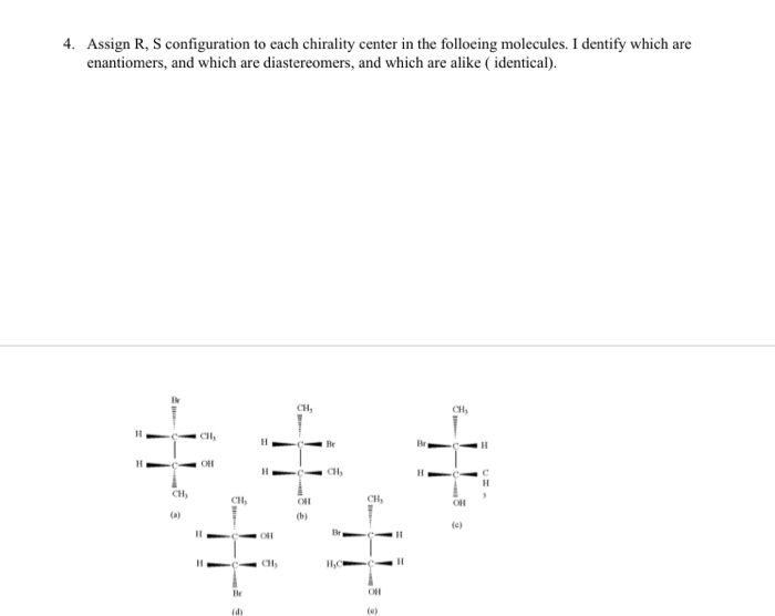 Solved Assign R, S configuration to each chirality center in | Chegg.com