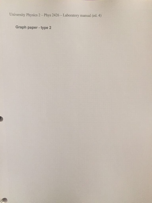 Solved University Physies 2 - Phys 2426-Laboratory manual | Chegg.com