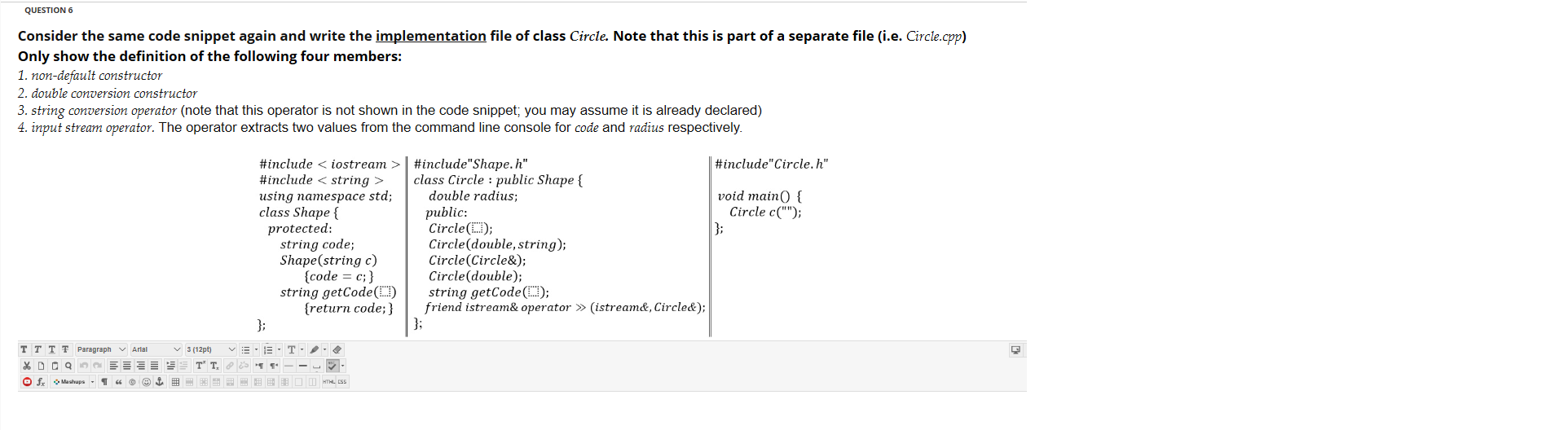 Solved QUESTION 6 Consider the same code snippet again and | Chegg.com