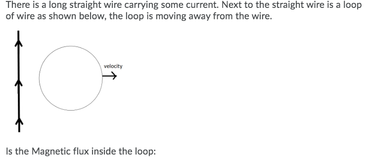 Solved There is a long straight wire carrying some current. | Chegg.com