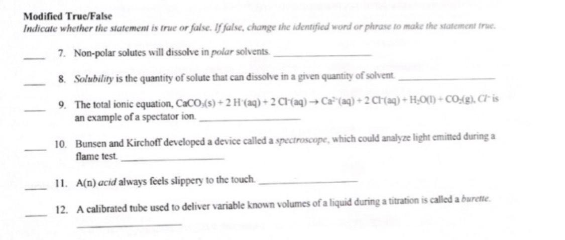 Solved Modified True/False Indicate whether the statement is | Chegg.com