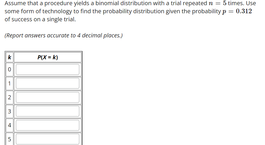 Solved Assume that a procedure yields a binomial | Chegg.com
