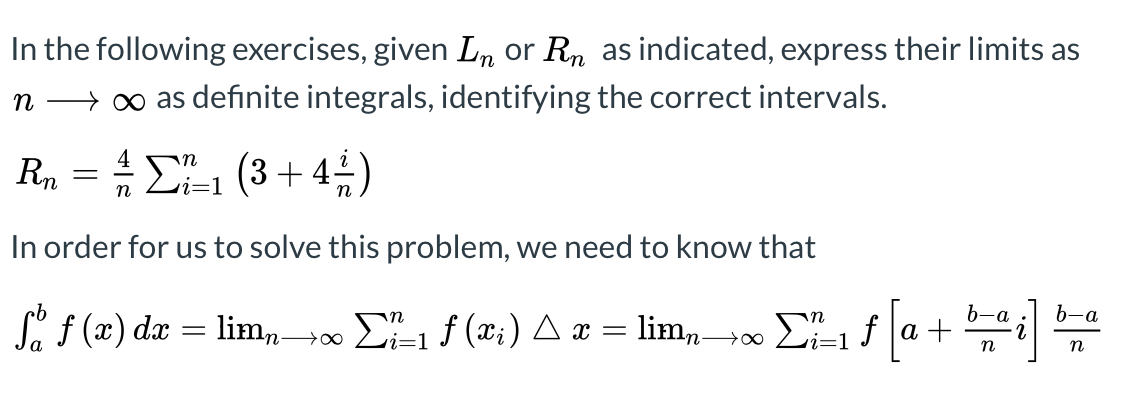 Solved In the following exercises, given In or Rn as | Chegg.com
