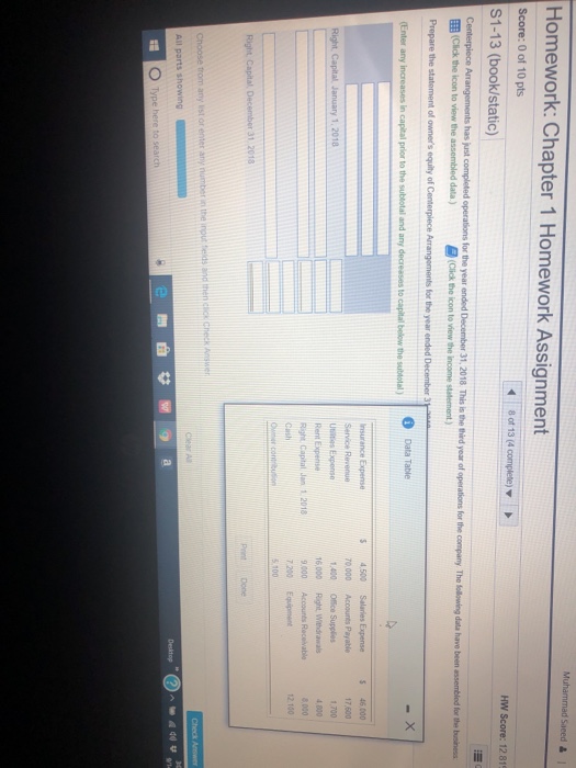 Solved Homework Chapter 1 Homework Assignment Score 0 Of