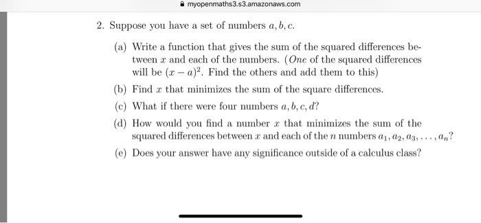 Solved myopenmaths3.s3.amazonaws.com 2. Suppose you have a | Chegg.com