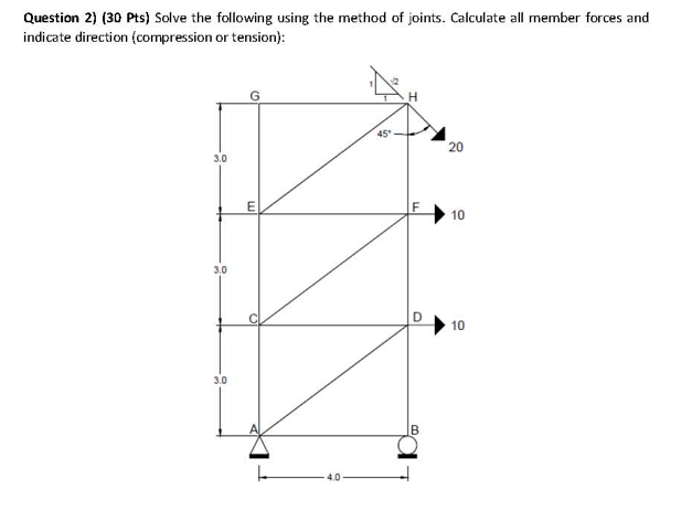 Solved Question 2) (30 Pts) Solve the following using the | Chegg.com