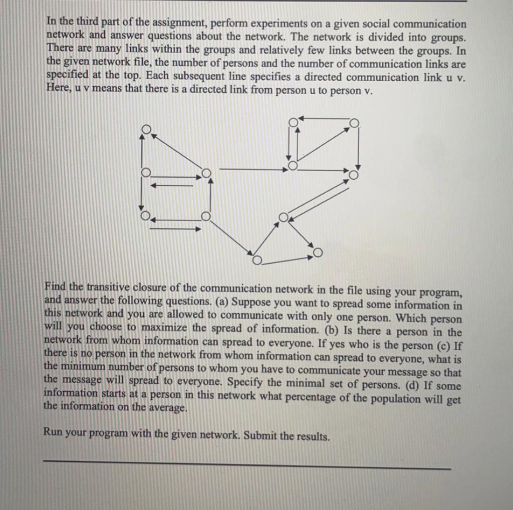 Solved In the third part of the assignment, perform | Chegg.com