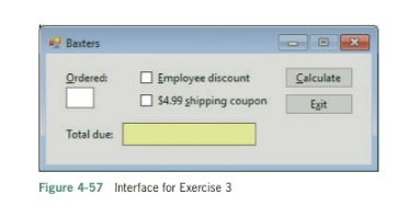 Solved Create a Windows Forms application. Use the following | Chegg.com