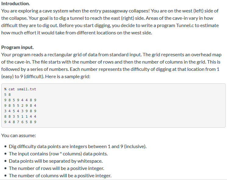 Solved C Language Read From Text File To 2D Array Using Chegg