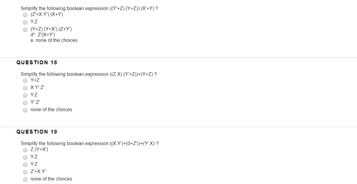Solved Simplify the following boolean expression | Chegg.com