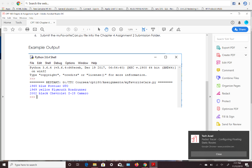 Directions Using the following guidelines, create a | Chegg.com