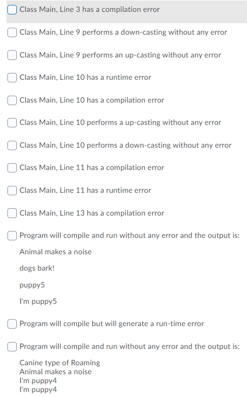 Solved public abstract class Animals { private String name; | Chegg.com
