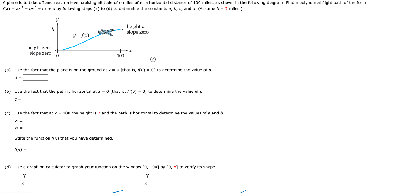 Solved A plane is to take off and reach a level cruising | Chegg.com