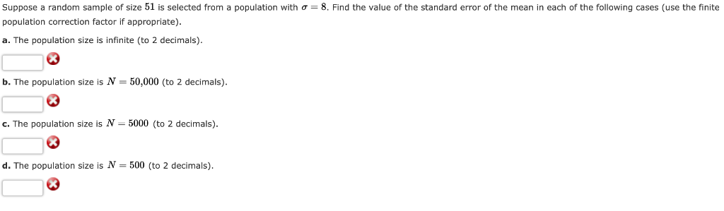 Solved Suppose a random sample of size 51 is selected from a | Chegg.com