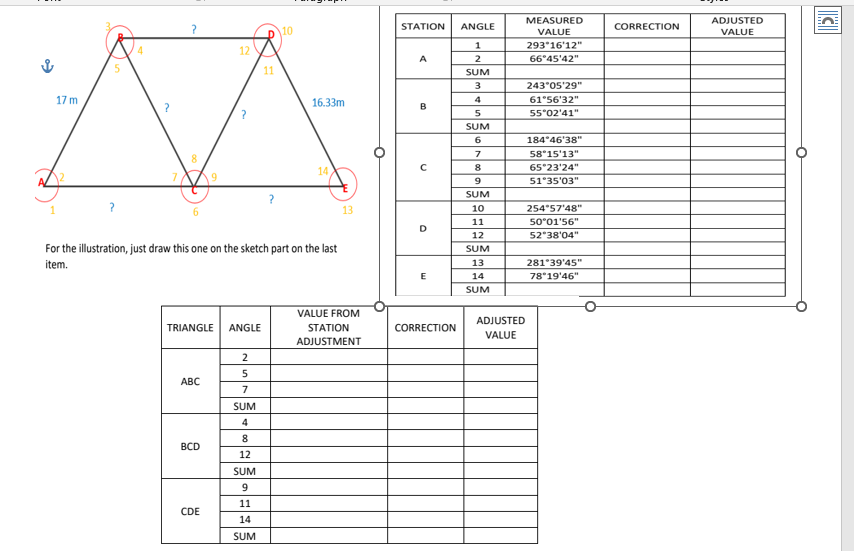 Solved 17 m ? 8 TRIANGLE ABC 9 BCD CDE 12 ? For the | Chegg.com