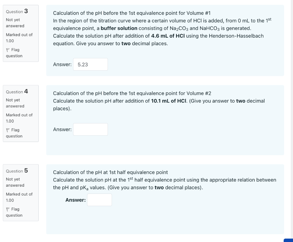 Natural Buffers: The Carbonate System - Theoretical | Chegg.com