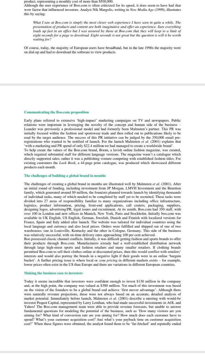 Solved Assignment Description: "Unless we raise $20 million | Chegg.com