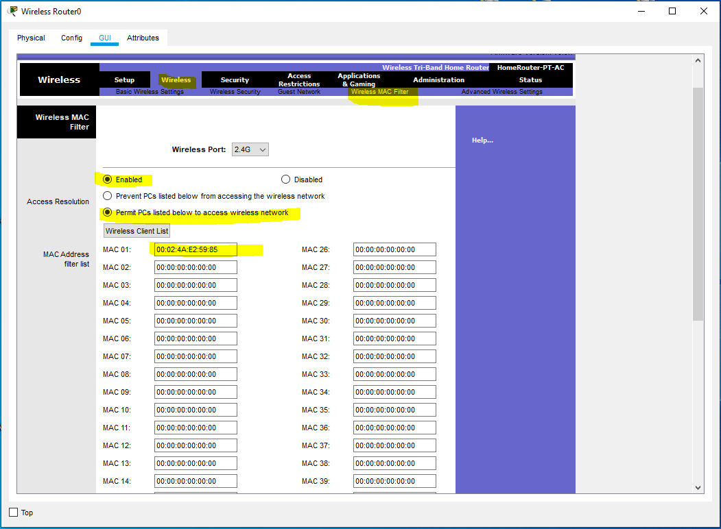 Solved Network Address [_____/2]Start Packet Tracer | Chegg.com