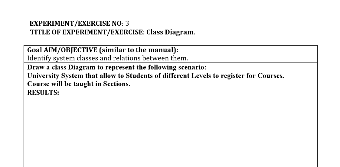 EXPERIMENT/EXERCISE NO:3 TITLE OF | Chegg.com
