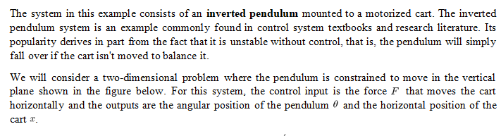 Problem Statement The inverted pendulum represents | Chegg.com
