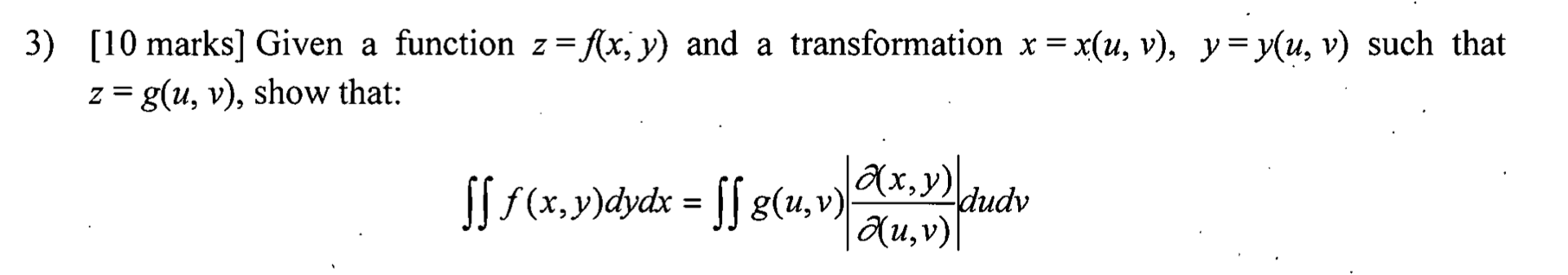 Solved 3) [10 marks] Given a function z=f(x,y) and a | Chegg.com