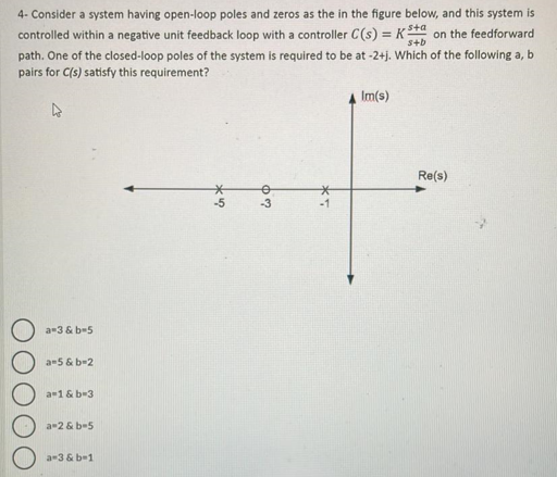Solved 4- Consider a system having open-loop poles and zeros | Chegg.com