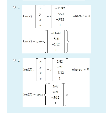Solved Question 5 Let T: R4 R3 be the linear transformation | Chegg.com