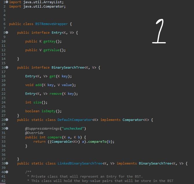 Solved Implement the remove ( K key) method for the Binary | Chegg.com