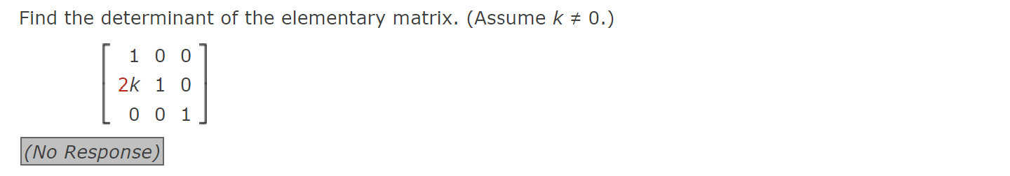 Solved Use elementary row or column operations to find the | Chegg.com