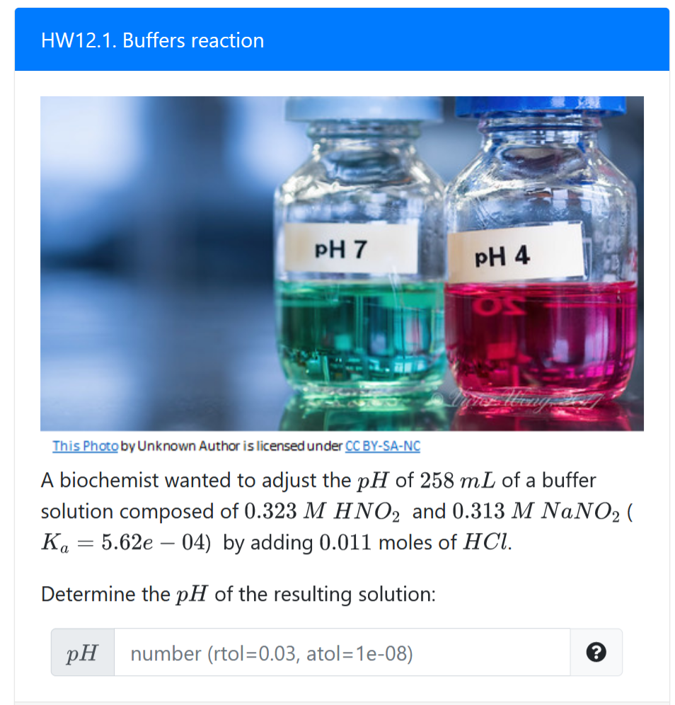 Solved HW12.1. Buffers reaction PH 7 pH 4 This Photo by | Chegg.com