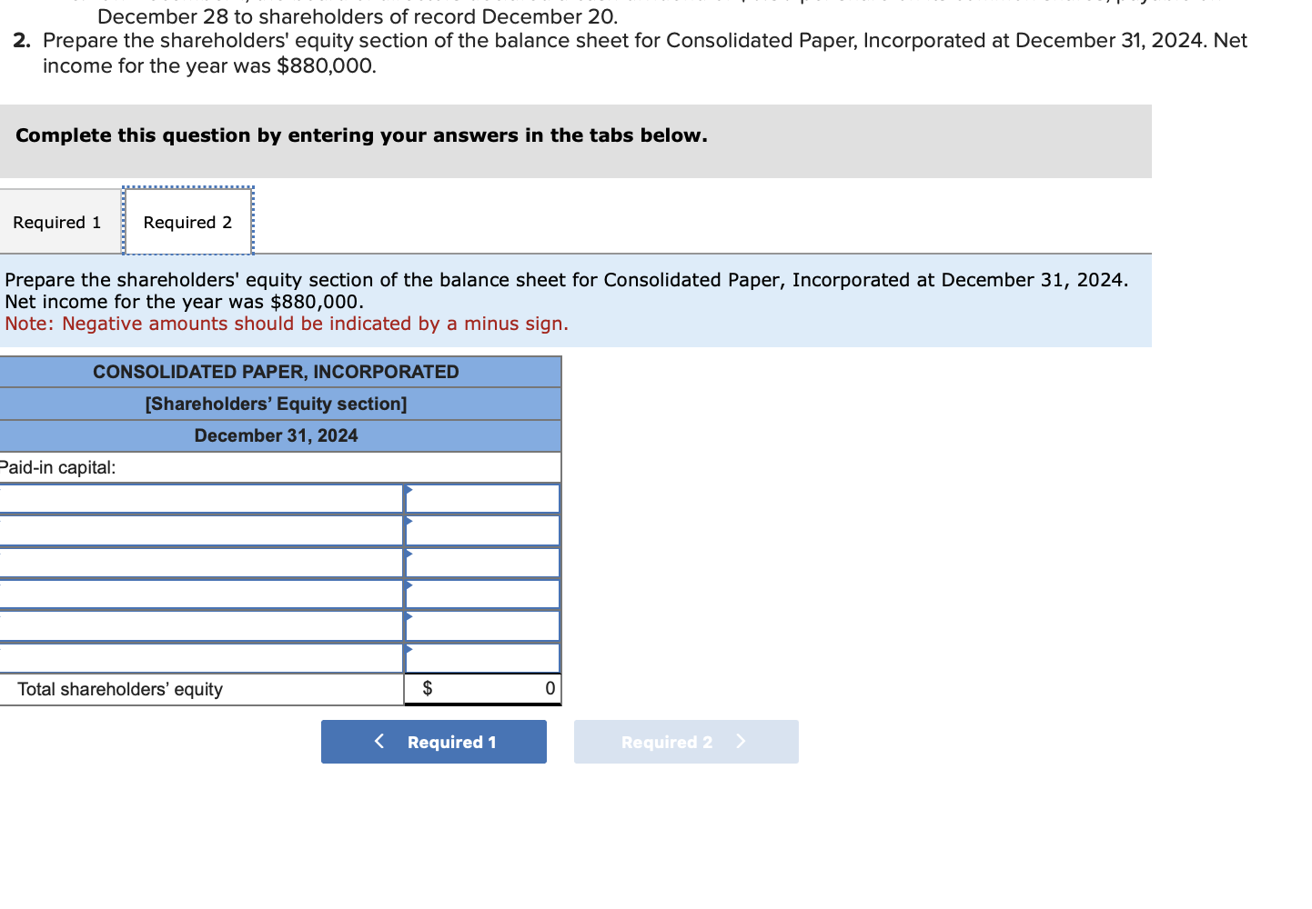 Solved The balance sheet of Consolidated Paper, | Chegg.com