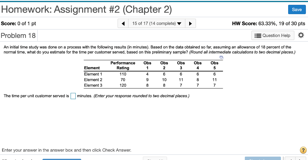 Solved Save Homework: Assignment #2 (Chapter 2) Score: 0 of | Chegg.com